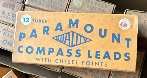Vintage Paramount Compass Leads, w/Chisel Points, 12 Tubes, No. 5112 | eBay