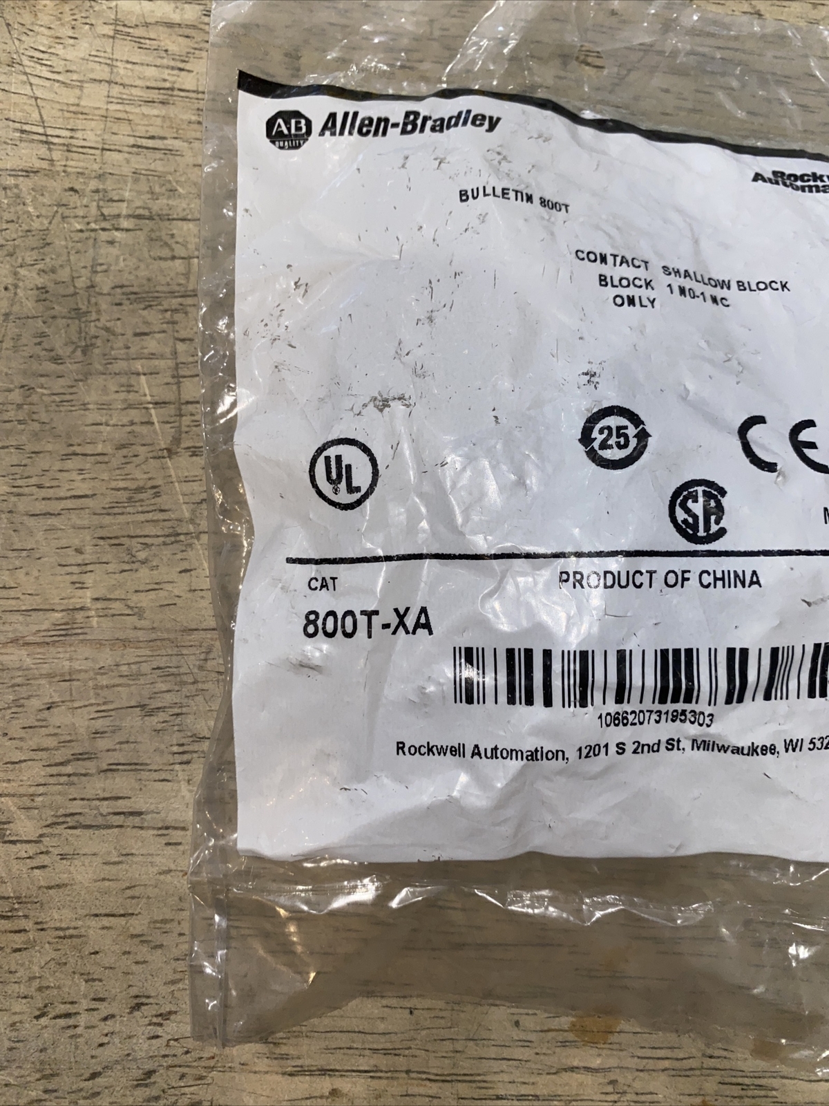 Allen Bradley 800T-XA Contact Block Shallow Block | eBay