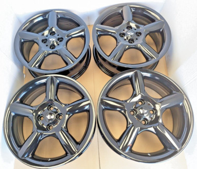 4x GENUINE BBS BLACK MINI COOPER S ONE 17" ALLOY WHEELS R53 R54 R55 R56 ...