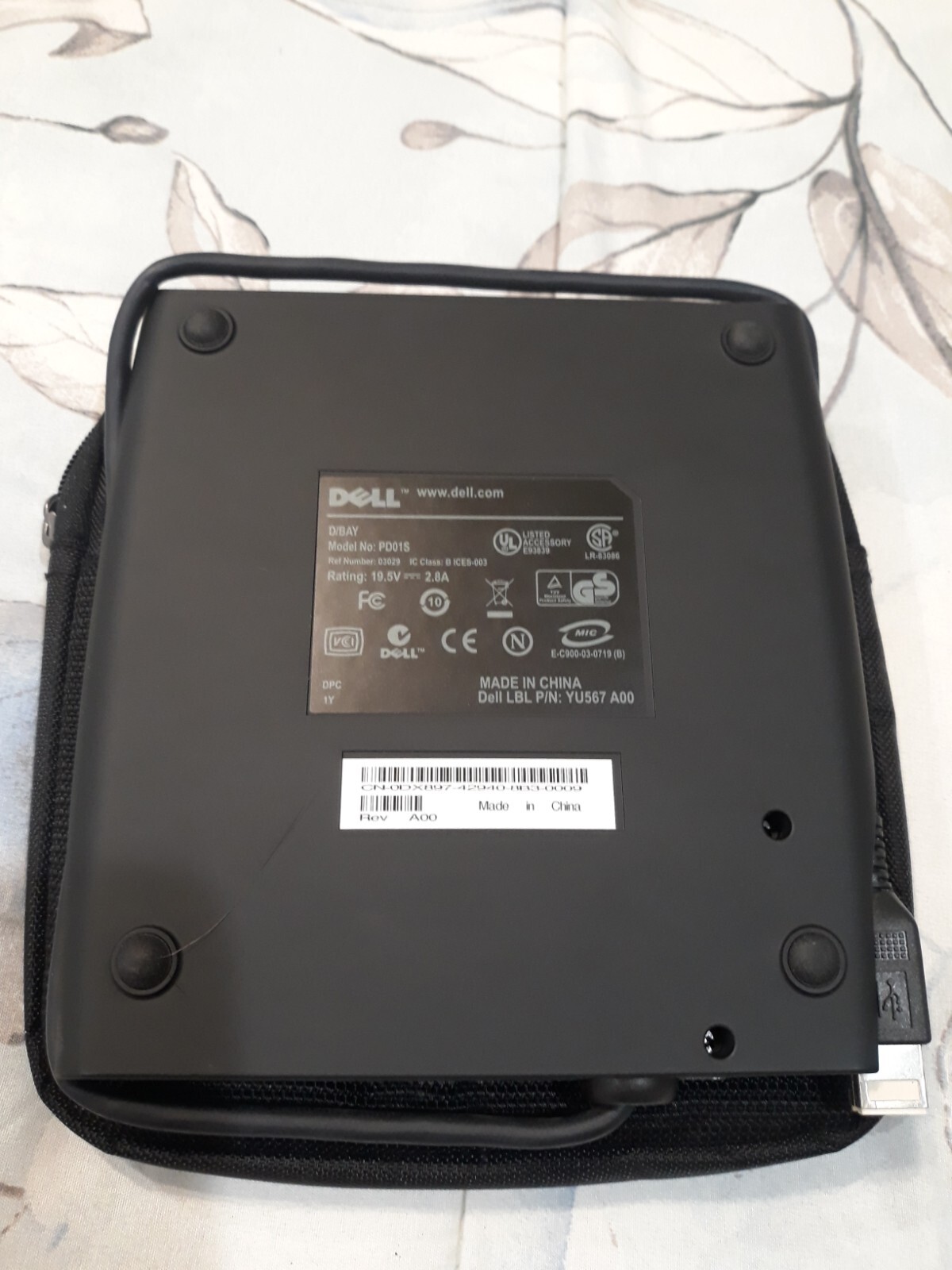 GENUINE Dell External D/Bay with CD/DVD+RW Combo Drive Model PD01S (NOT ...
