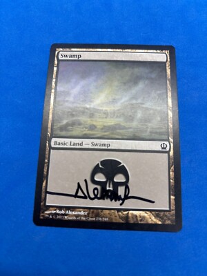 Swamp ARTIST SIGNED Theros, Rob Alexander, Magic MTG AUTO NM | eBay