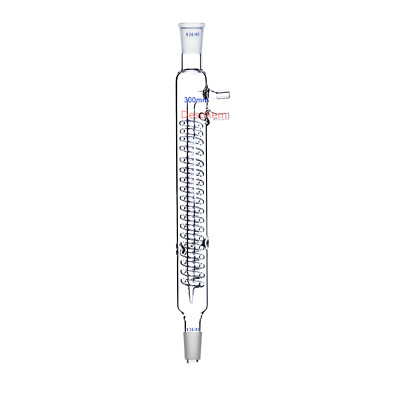 300mm,24/40,Glass Spiral Reflux Condenser,New Advance Chemistry Lab ...