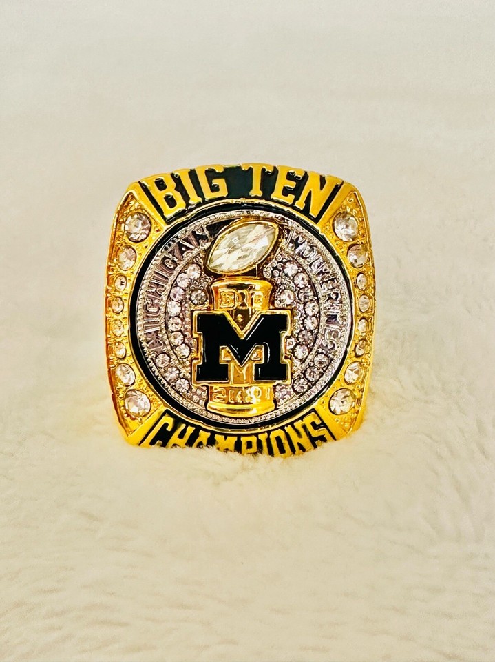 2021 Michigan Wolverines Big Ten Championship Ring W Box, US SHIP | eBay