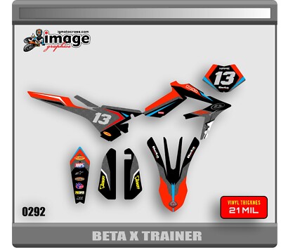 BETA X TRAINER 2016-2019 GRAPHICS SET SEMI CUSTOM, DECALS,STICKERS | eBay