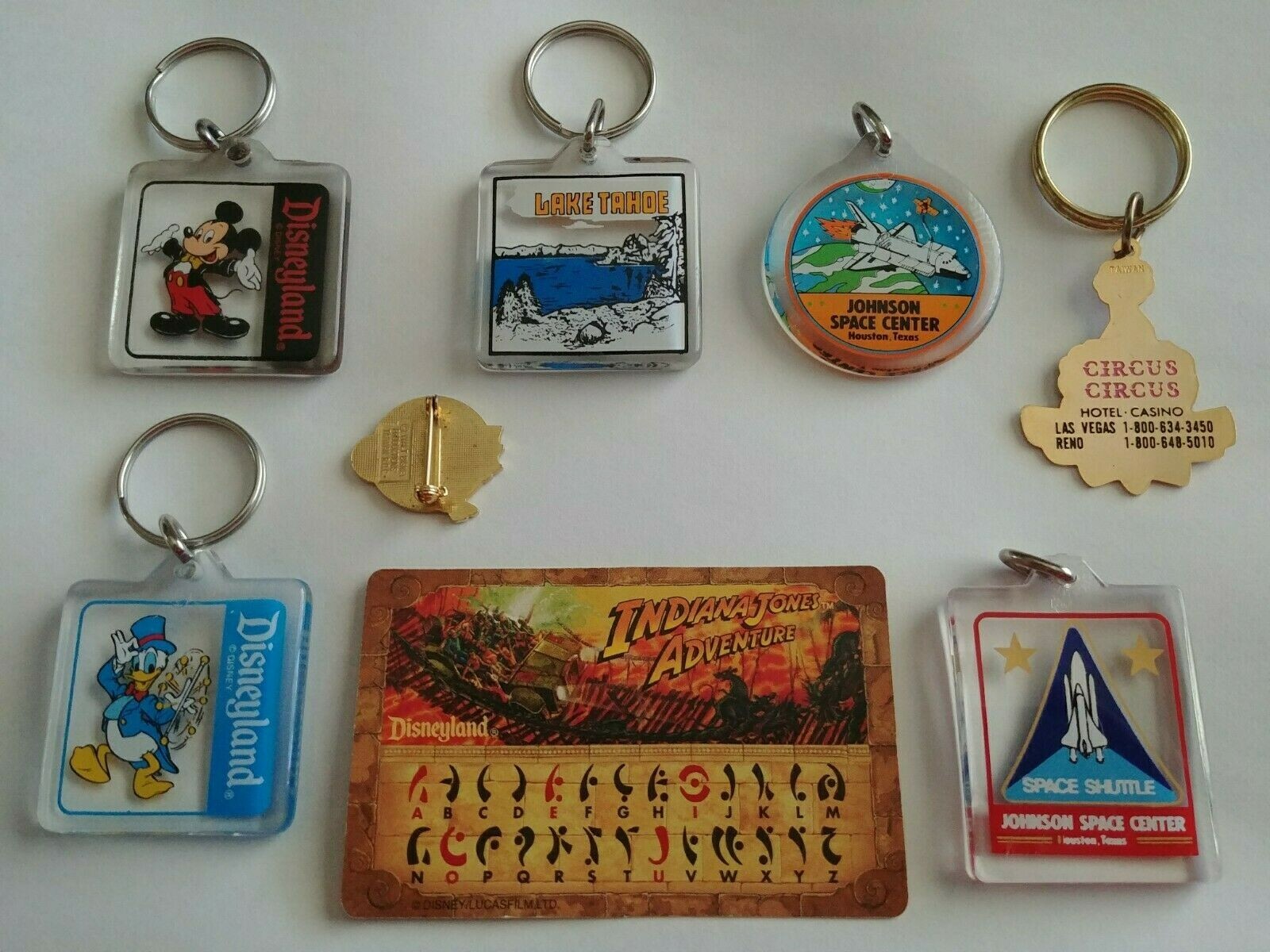 Disneyland Vintage Keychains + Walt Disney Membership card + NASA and ...