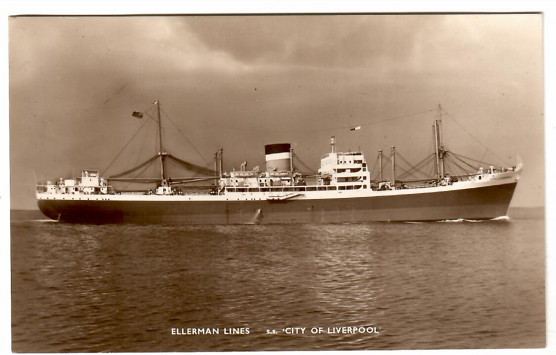 CITY OF LIVERPOOL (1948) -- Ellerman Lines | eBay