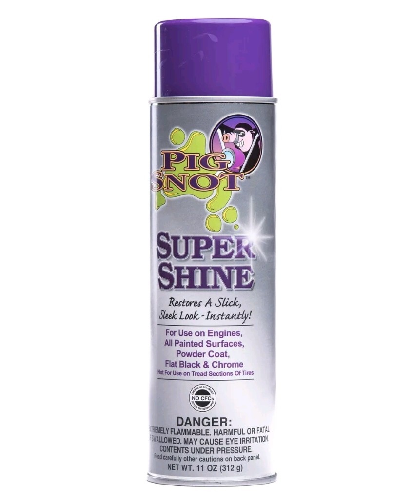 6 CANS PIG SNOT SUPER SHINE HIGH GLOSS & BLACK WRINKLE FREE DETAIL ...