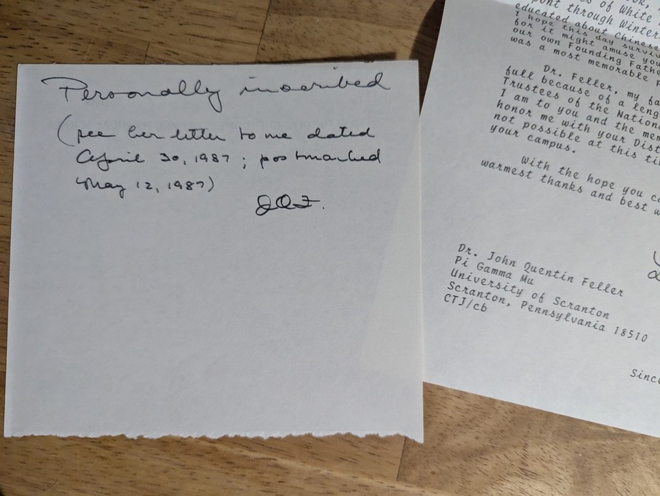 Lady Bird Johnson Letter and Book SIGNED & INSCRIBED White House Diary ...