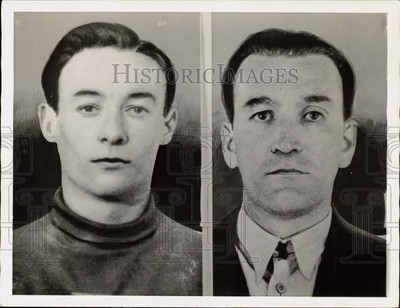 1937 Press Photo Mug Shot of Mattson kidnapping case suspects Donovan ...