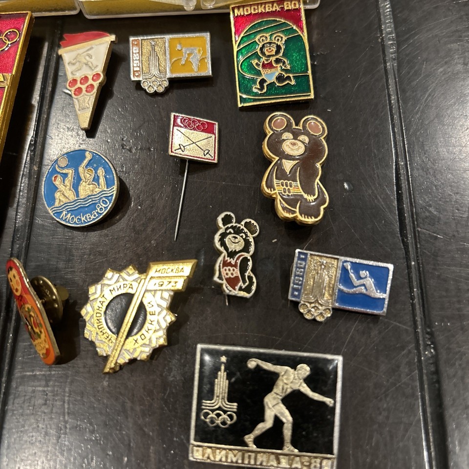 VTG Lot Of 24 Soviet Russian Pins: Olympics 1980 | eBay