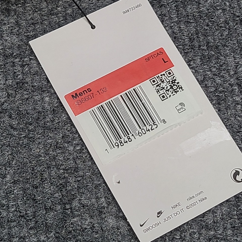 Nike Shirt Mens Large White Blue Silver Futura Logo Sportswear Cotton ...