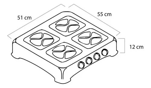 SUECO Outdoor Propane Gas Stove (4 Burner) | eBay