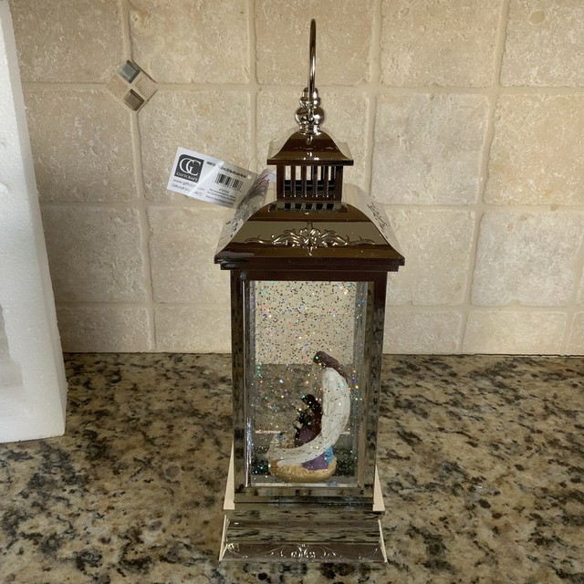 GiftCraft LED Water Lantern Holy Family Christmas Snow Globe #664120 ...