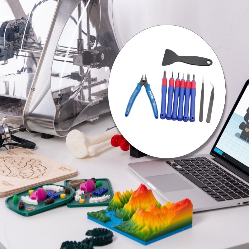 3D Printer Part 3D Model File Scraper Repair Tools Set Material Removal ...