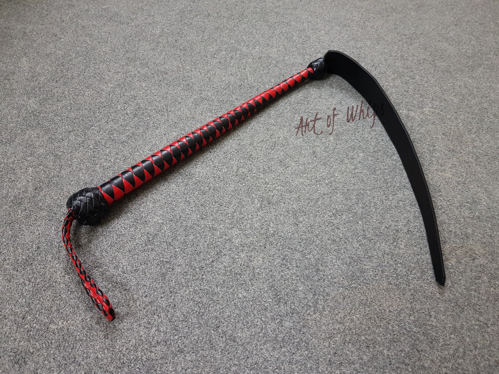 Genuine Cowhide Leather Flogger 3 Feet Bullwhip Single Dragon Tail ...