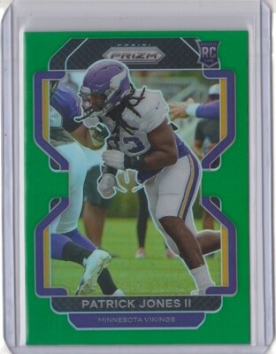 PATRICK JONES 2021 Panini Prizm GREEN Rookie RC #437 VIKINGS Pitt | eBay
