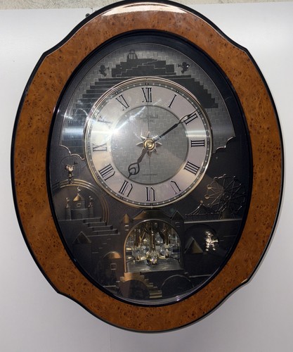 *READ* Rhythm Small World Timecracker Sound Motion Musical Wall Clock ...