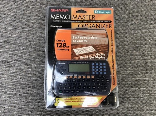Sharp Memo Master El-6790 Electronic Organizer 128 KB Memory NOS New | eBay
