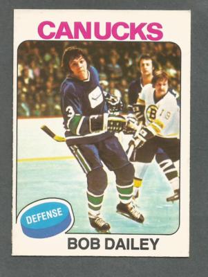 1975-76 OPC O-Pee-Chee Hockey Bob Dailey #231 Vancouver Canucks NM/MT ...