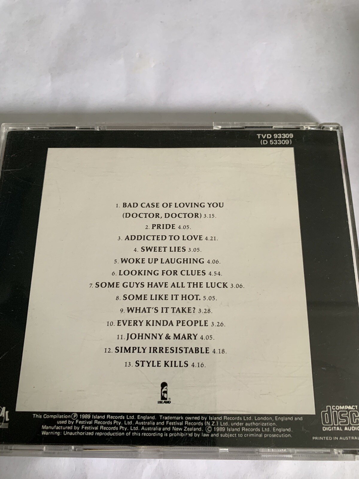 Robert Palmer – Addictions Volume I CD (b49/5) free postage | eBay ...