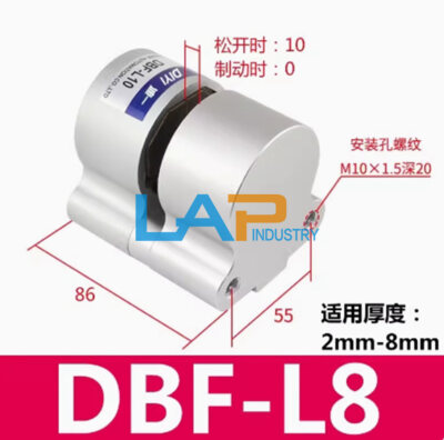 Air pressure butterfly brake, pneumatic holding brake disc brake ...
