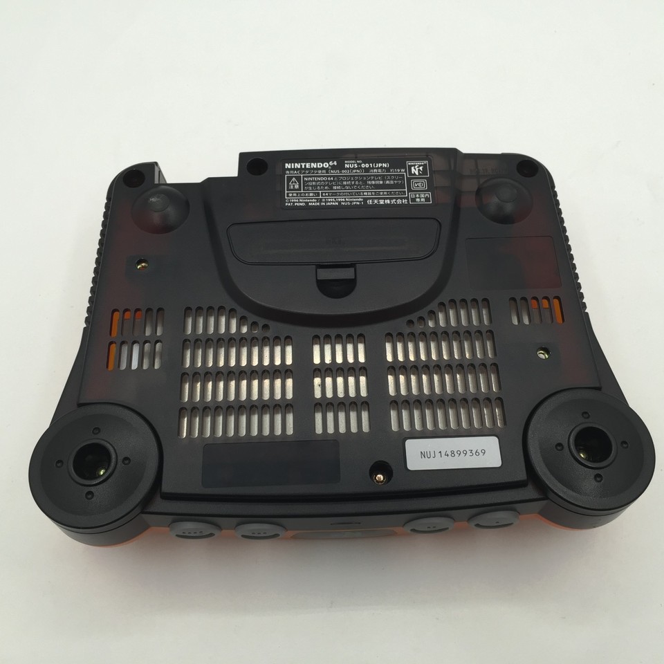 Nintendo 64 Console Clear Orange Daiei Hawks Controller Bundle N64 ...