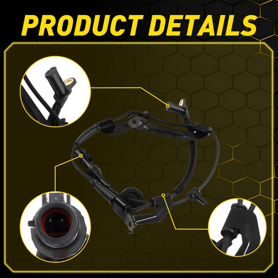 2X Front Left+Right ABS Speed Wheel Sensor Fit 2001-08 Ford Mazda ...