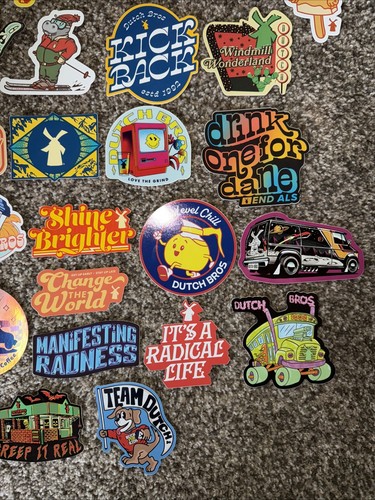 DUTCH Bros STICKER Lot COFFEE 36 Huge COLLECTOR Starter GROUP Set 2019 ...