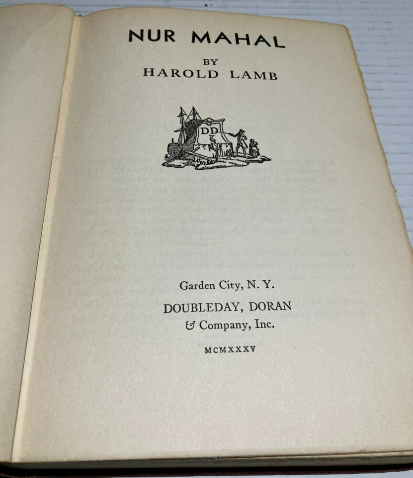 Nur Mahal by Harold Lamb 1935 Doubleday, Doran & Company Hardcover | eBay