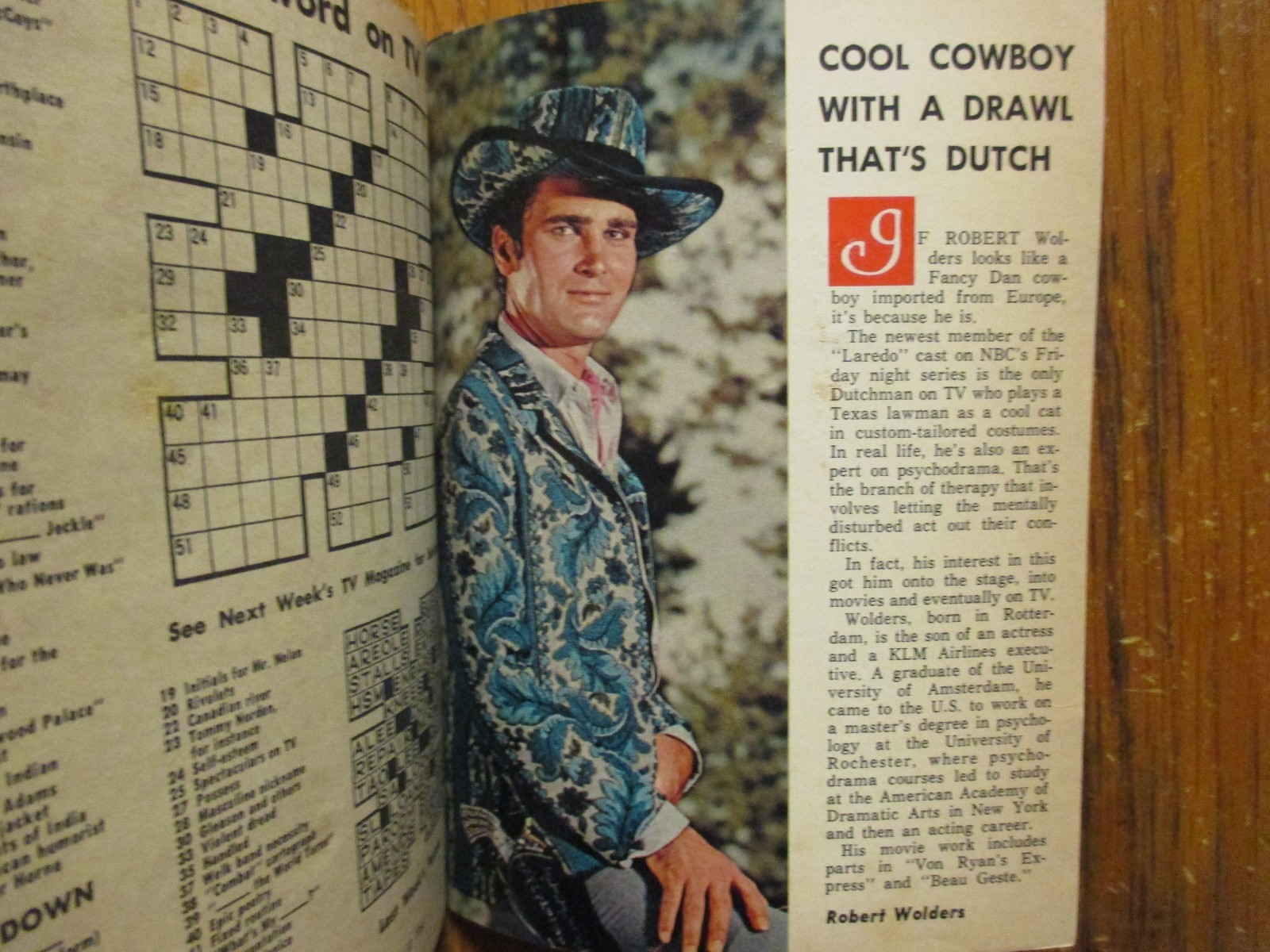 Nov-1966 World Journal Tribune TV Maga(ROBERT WOLDERS/CONNIE STEVENS ...