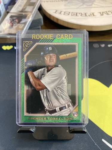 2022 Topps Gallery Spencer Torkelson RC GREEN PATTERN #23/99 Detroit ...