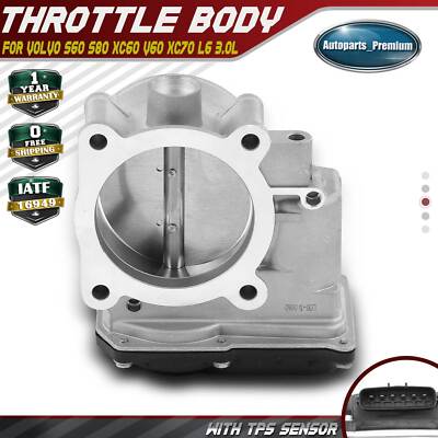 Throttle Body w/ TPS for Volvo S60 11-15 S80 08-15 XC60 10-16 V60 XC70 ...