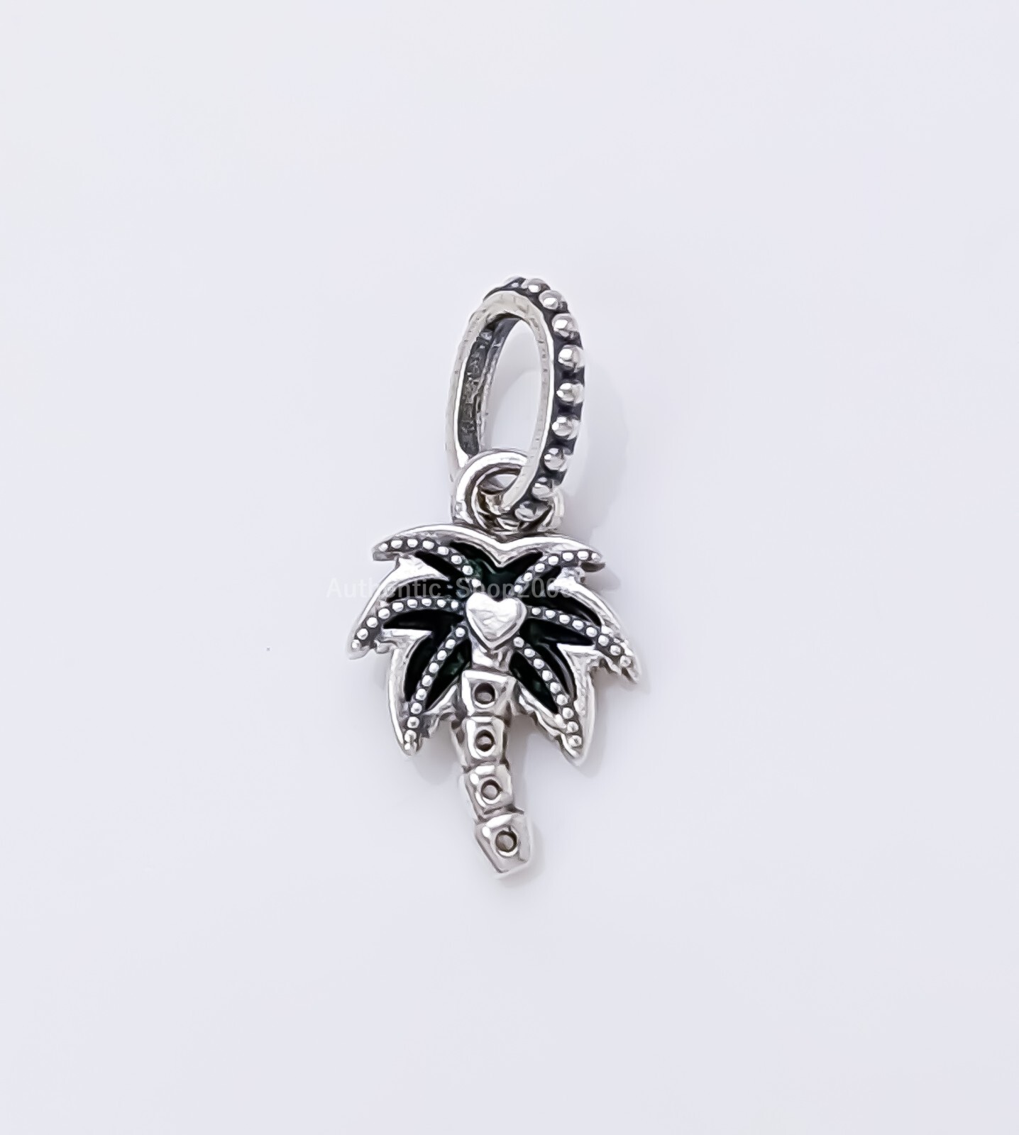 NEW 100% Authentic PANDORA Brand 925 Opalescent Green Palm Tree Charm ...