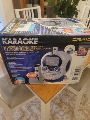 Craig CD+ Graphics Karaoke System w/ 5" Monitor & Video Camera CG8400 ...
