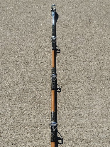 VNTG CAL-STAR FISHING ROD CUSTOM GOLD/BLK 5' 5 1/2' 15-40 LBS TEST ...