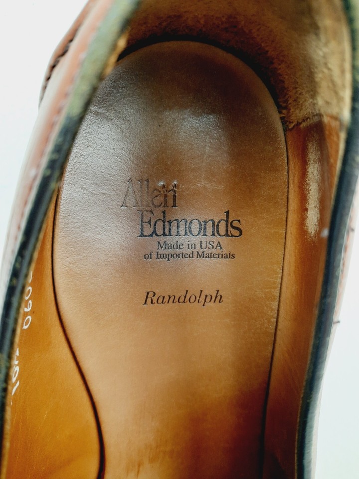 Allen Edmonds Randolph Brown Leather Penny Loafers, US Men's Size 10.5C ...