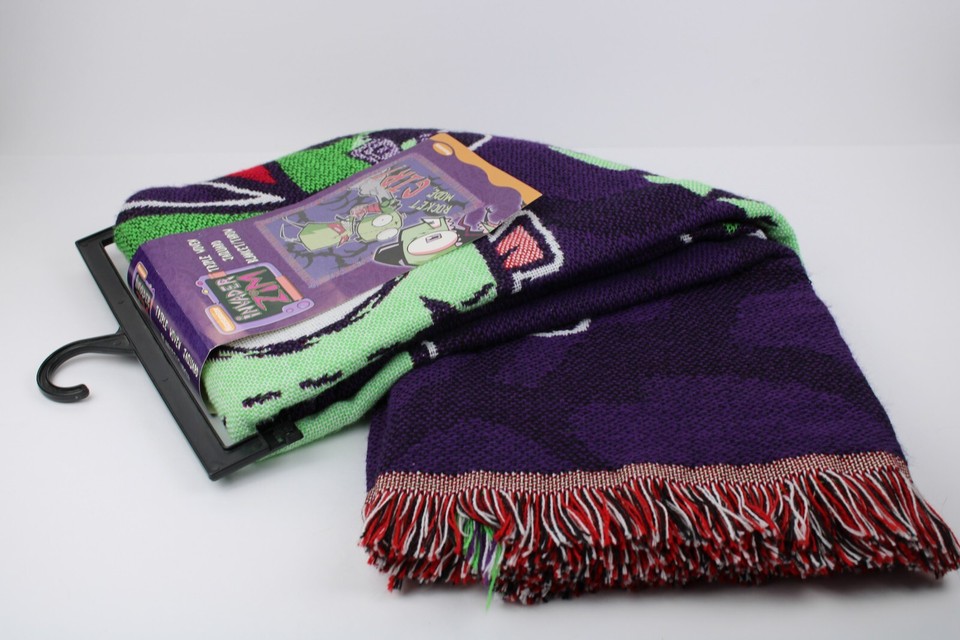 2003 RARE Invader Zim Rocket Mode GIR! Tapestry Blanket Nickelodeon Hot ...