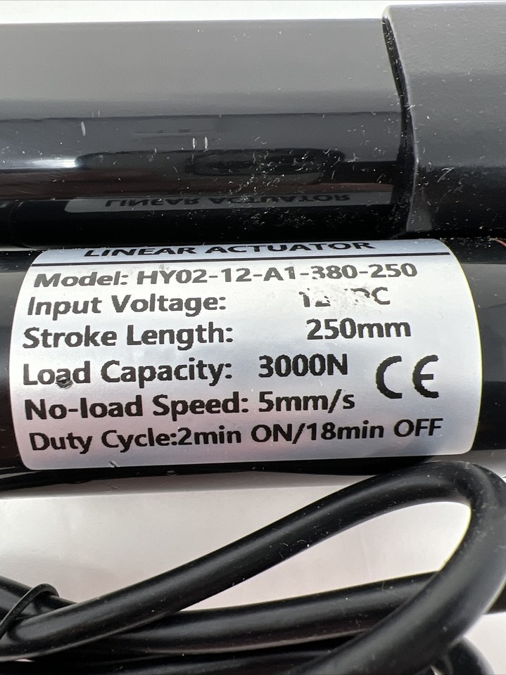 Linear Actuator 12VDC 250MM HY02-12-A1-380-250 | eBay