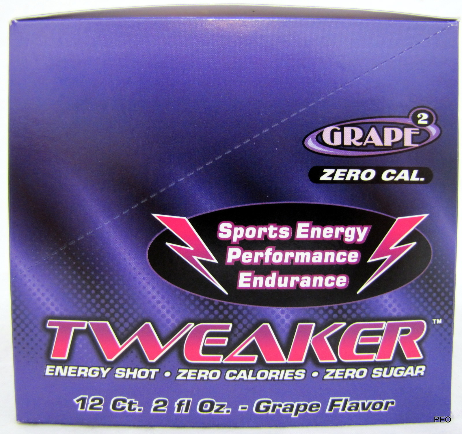 Tweaker Grape Flavor 12 ct Extreme Energy Shots 2.0 oz Zero Sugar Free ...