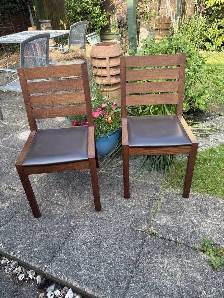Marks and Spencer Sonoma oak Dining Table & 4 Sonoma chairs | eBay UK