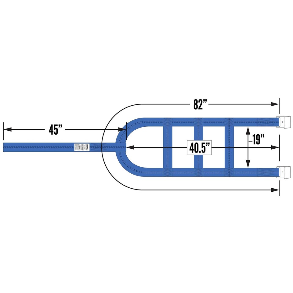 Large Tow Dolly Basket Straps with Flat Hooks (2-Pack), for Wheel Tire ...