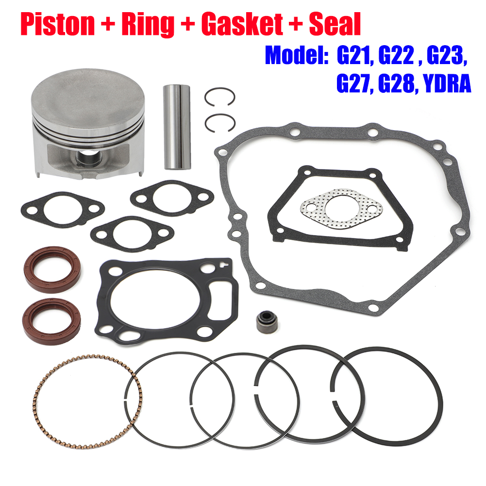 Engine Rebuild Kit Piston & Ring Gasket Seal For Yamaha Golf Cart G22 ...