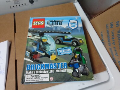 LEGO CITY BRICKMASTER POLICE HELICOPTER 9 MODELS&2 MINI FIGURES 130 ...