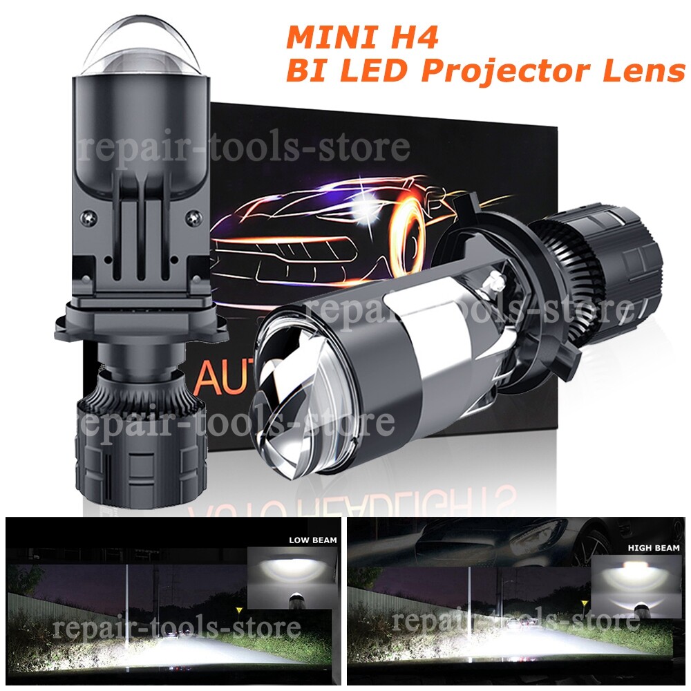 Mini Hyperboloid H4 Laser Bi LED Projector Lens Motor&Car Headlight ...