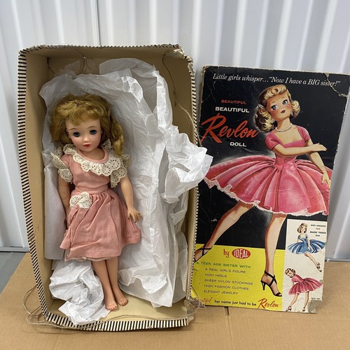 1950'S IDEAL MISS REVLON DOLL KISSING PINK 18" TALL W/ DAMAGE BOX | eBay