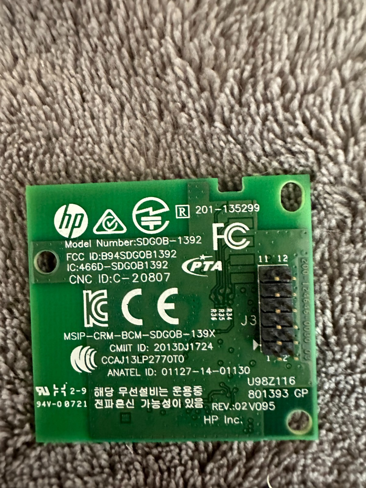 HP Officejet Pro 3830 All in One Printer Main Control Board SDGOB-1392 ...