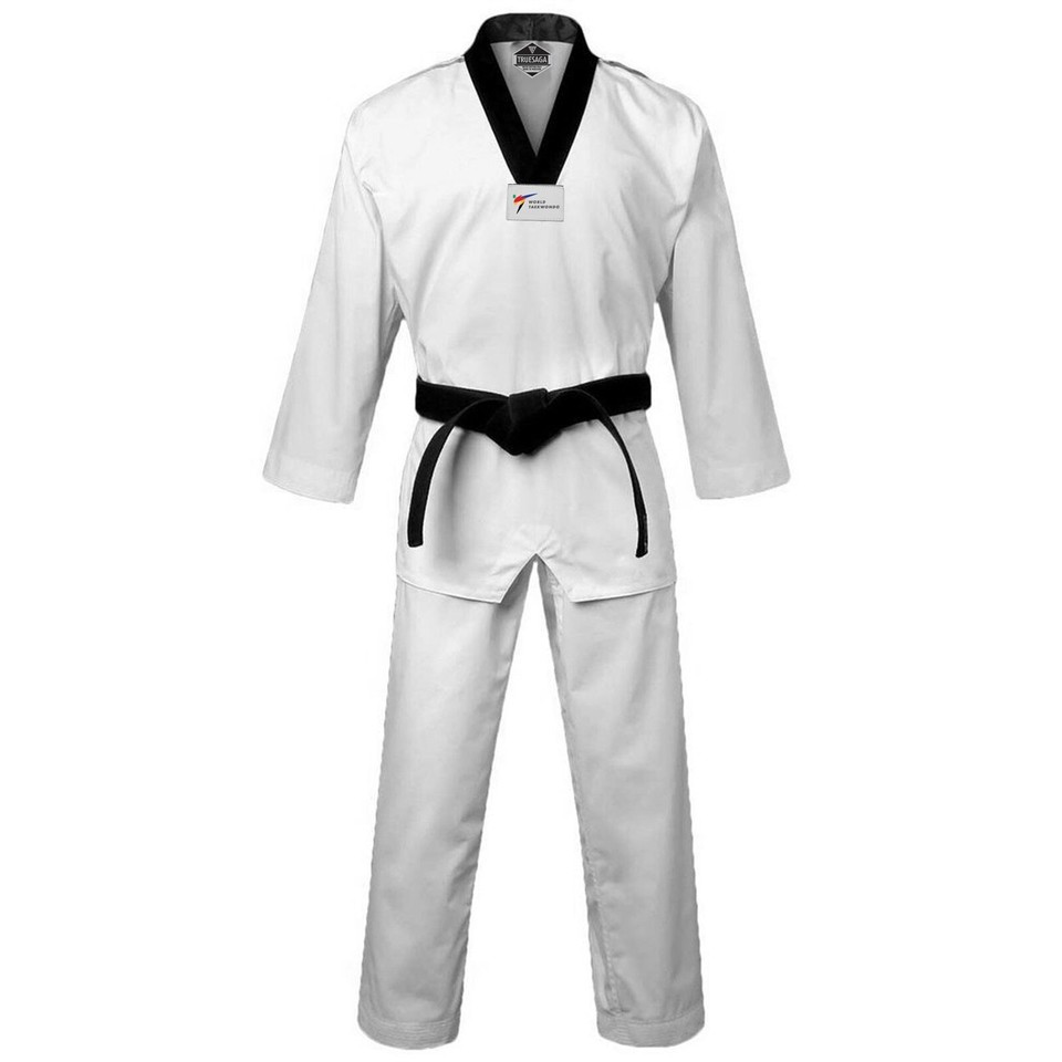 TRUESAGA Regular Taekwondo Gi Pull Over Uniform 8 Oz Cotton Poly Light ...