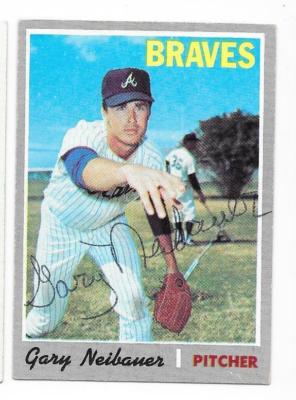 GARY NEIBAUER 1970 TOPPS AUTOGRAPHED SIGNED # 384 BRAVES | eBay