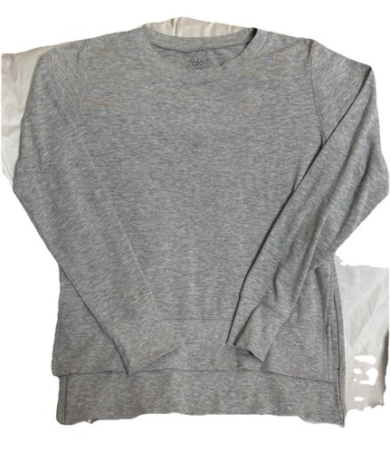 Alo Yoga Light Gray Women’s Soho Sweater MOversized Pullover ...