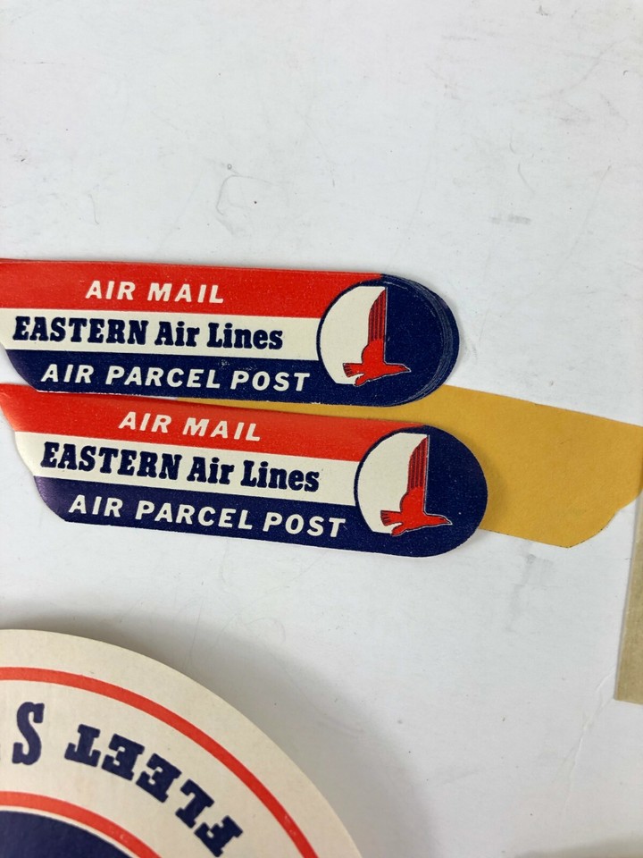 Vintage 2- EASTERN AIRLINE Luggage Decals & EASTERN AIRLINES Air Mail ...
